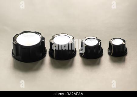 Control knobs. User interface design concept image. Variations of ...