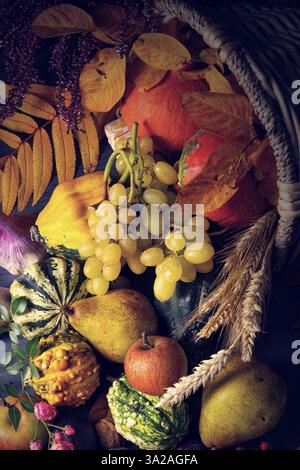The beautiful and autumnal cornucopia Stock Photo - Alamy