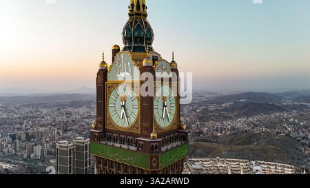 Aerial view Mecca skyline , Makkah city Saudi Arabia - Makkah Clock ...