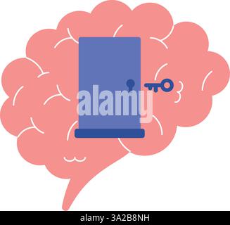 Subconscious Mind Door Stock Vector Image & Art - Alamy