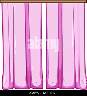 thermal blackout curtains cartoon vector illustration Stock Vector ...