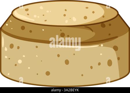 ecofriendly biodegradable kitchen sponge cartoon vector illustration ...