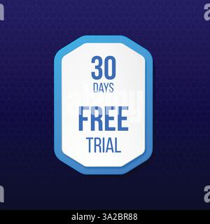 vector 30 days free trial banner Stock Vector Image & Art - Alamy