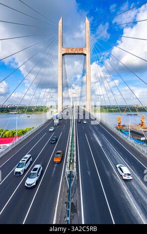 Aerial View of Minpu Bridge, Shanghai, China Stock Photo - Alamy