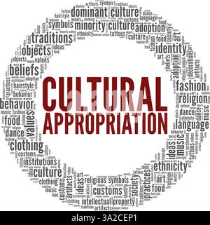 Cultural Appropriation vector illustration word cloud isolated on a ...