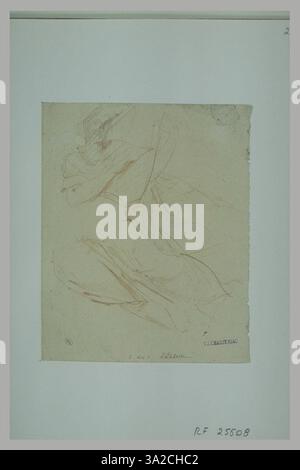 A reclining figure draped in soft fabric rests peacefully on a surface ...