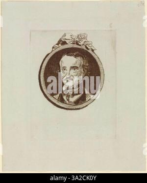 This portrait of Edgar Allan Poe captures the writer in a somber ...
