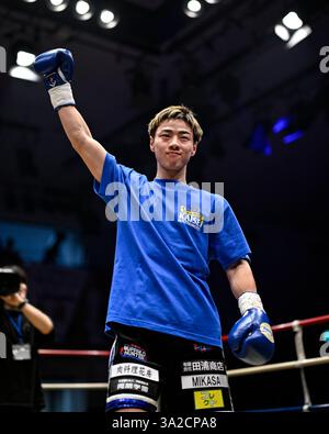 Tokyo, Japan. 1st Mar, 2025. Challenger Kaisei Matsumoto enters the ring before the Japanese ...