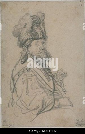 This portrait showcases Rembrandt’s skill in conveying emotion through ...