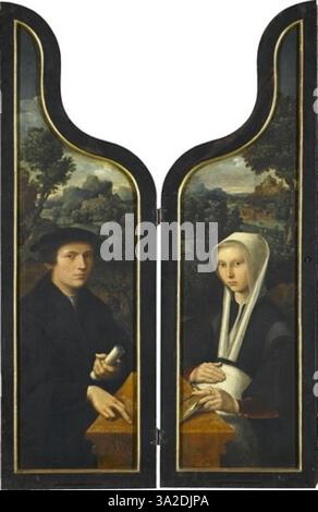 This 1530 altarpiece by Jacob Cornelisz van Oostsanen features a donor ...