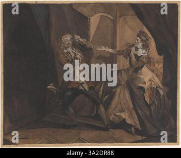Garrick and Mrs Pritchard as Macbeth and Lady Macbeth 1768 Drury Lane ...