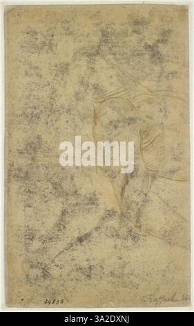 This attributed study by Raphael depicts a scene of fighting youths ...