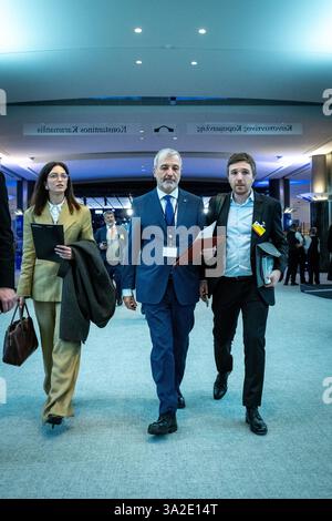 The mayor of Barcelona, Jaume Collboni, during the closing ceremony of ...