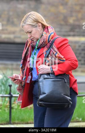 Alison Hume MP (Labour: Scarborough and Whitby) in Downing Street for a ...