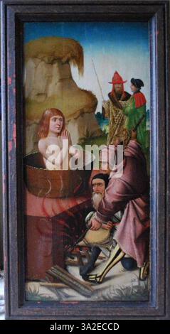 This artwork, attributed to Colijn de Coter, depicts the miraculous ...
