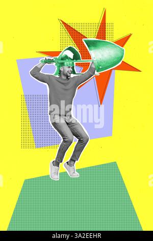 Surreal artwork with medieval knight, warrior with part of cat's face ...