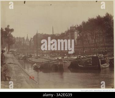 This photograph shows the Pont de la Concorde in Paris, a historically ...