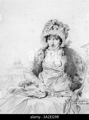 Mrs John Mackie, born Dorothea Sophia de Champs 1816 by Jean Auguste ...
