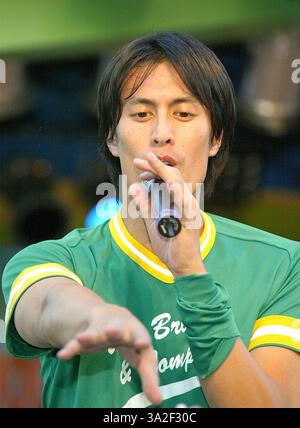 April 25, 2003; Anaheim, CA, USA; Singer BRYAN CHAN of LMNT at Disney's ...