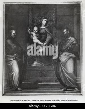 The Virgin and Child Between Saints Peter and Paul and the Twelve ...