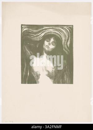 In this depiction of 'Madonna', Munch uses dark, swirling forms and an ...