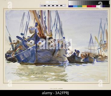 Sargent John Singer - Boats at Anchor Stock Photo - Alamy