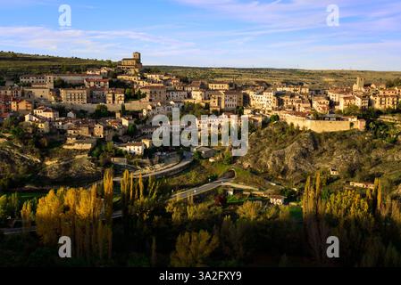 Architecture in the medieval village of Sepulveda, Castile and Leon ...