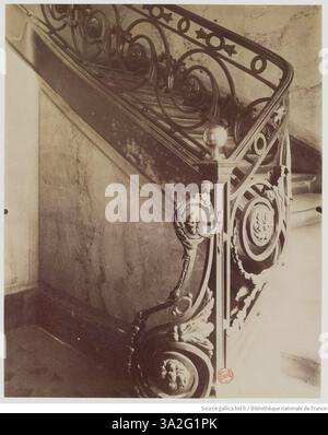 Atget captures Hôtel de Sully Charost, located at 11 Rue du Cherche ...