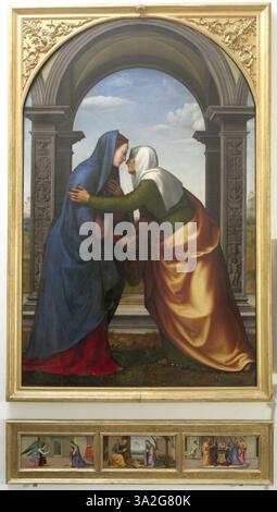 'Albertinelli Visitation' depicts the biblical moment when the Virgin ...