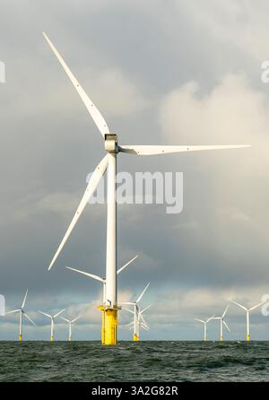 Humber Gateway Offshore Windfarm, off the east coast of Yorkshire ...