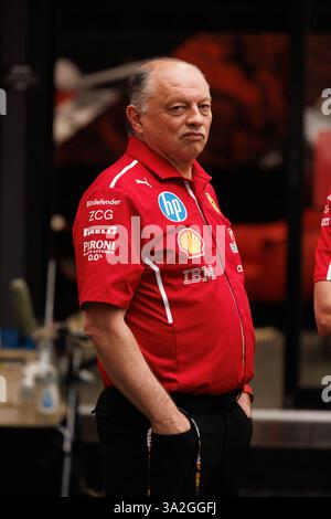 Ferrari team principal Fred Vasseur ahead of the Abu Dhabi Grand Prix ...
