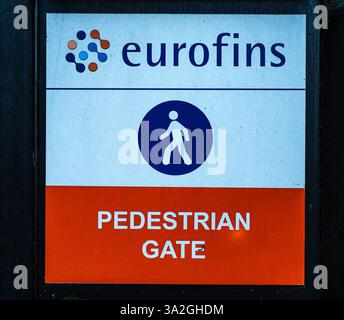 The Eurofins laboratorium headquarters in Auderghem, Brussels Capital ...