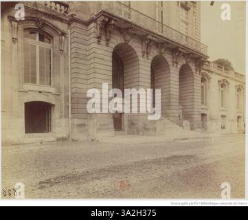 This photograph by Eugène Atget depicts the Ancien Château de Louis XV ...