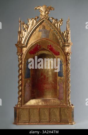 This artwork, created by Fra Angelico around 1445-1450, depicts the ...