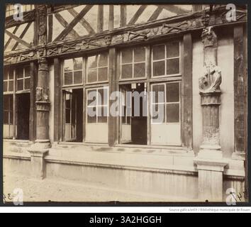 Aitre Saint-Maclou in Rouen centre, France. Medieval Charnel House ...