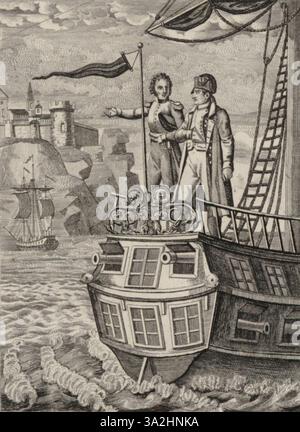 This 1815 painting by Louis-Yves Queverdo depicts Napoleon Bonaparte’s ...