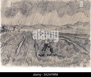 Vincent van Gogh - La pluie (1890 Stock Photo - Alamy