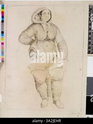 In this 1906 illustration, John White portrays the wife of a 'werowance ...