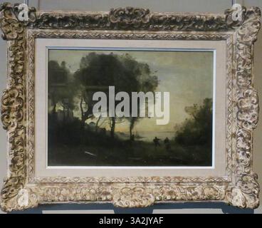 Jean-Baptiste-Camille Corot's 'Souvenir of Italy' is a landscape ...