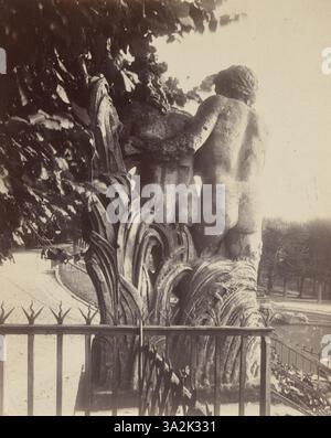 This photograph by Eugène Atget depicts the serene and well-maintained ...