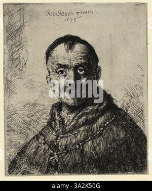 In this work, Rembrandt uses his signature chiaroscuro technique to ...