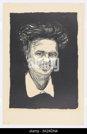 'August Strindberg' by Munch is a powerful portrait that reflects the ...