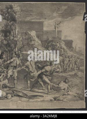 Gérard Audran’s engraving of Young Pyrrhus saved, inspired by Nicolas ...