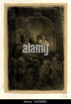 This portrait features Rembrandt’s skillful use of chiaroscuro to ...