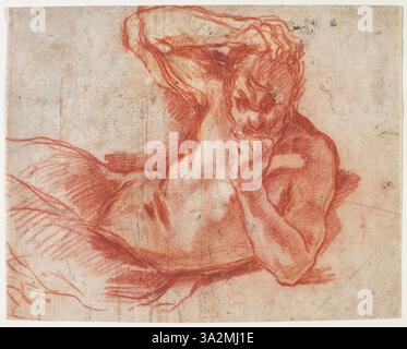 Satyr or Faun ancient mythological character, a 18th century staute ...