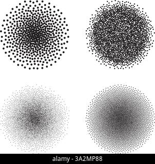 Grainy abstract texture on black background. Snowflakes design element ...