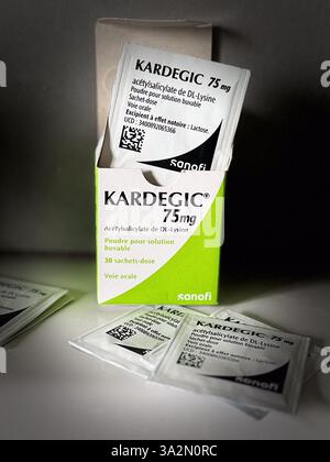 Illustration of Kardegic. French pharmaceutical group Sanofi is to sell ...