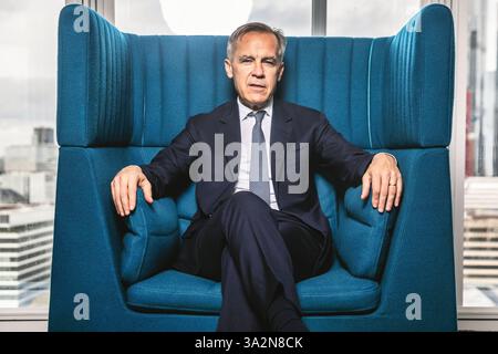 Canadian Prime Minister Designate Mark Carney Third Left Speaks To