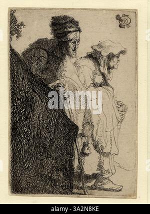 This etching, cataloged in White & Boon’s guide, exemplifies Rembrandt ...