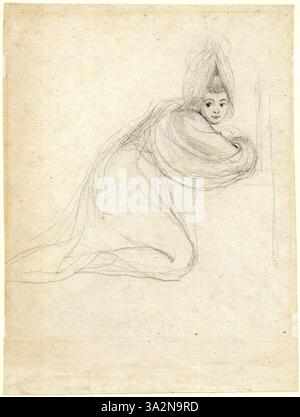 This drawing by Fuseli captures the detailed study of a human form ...